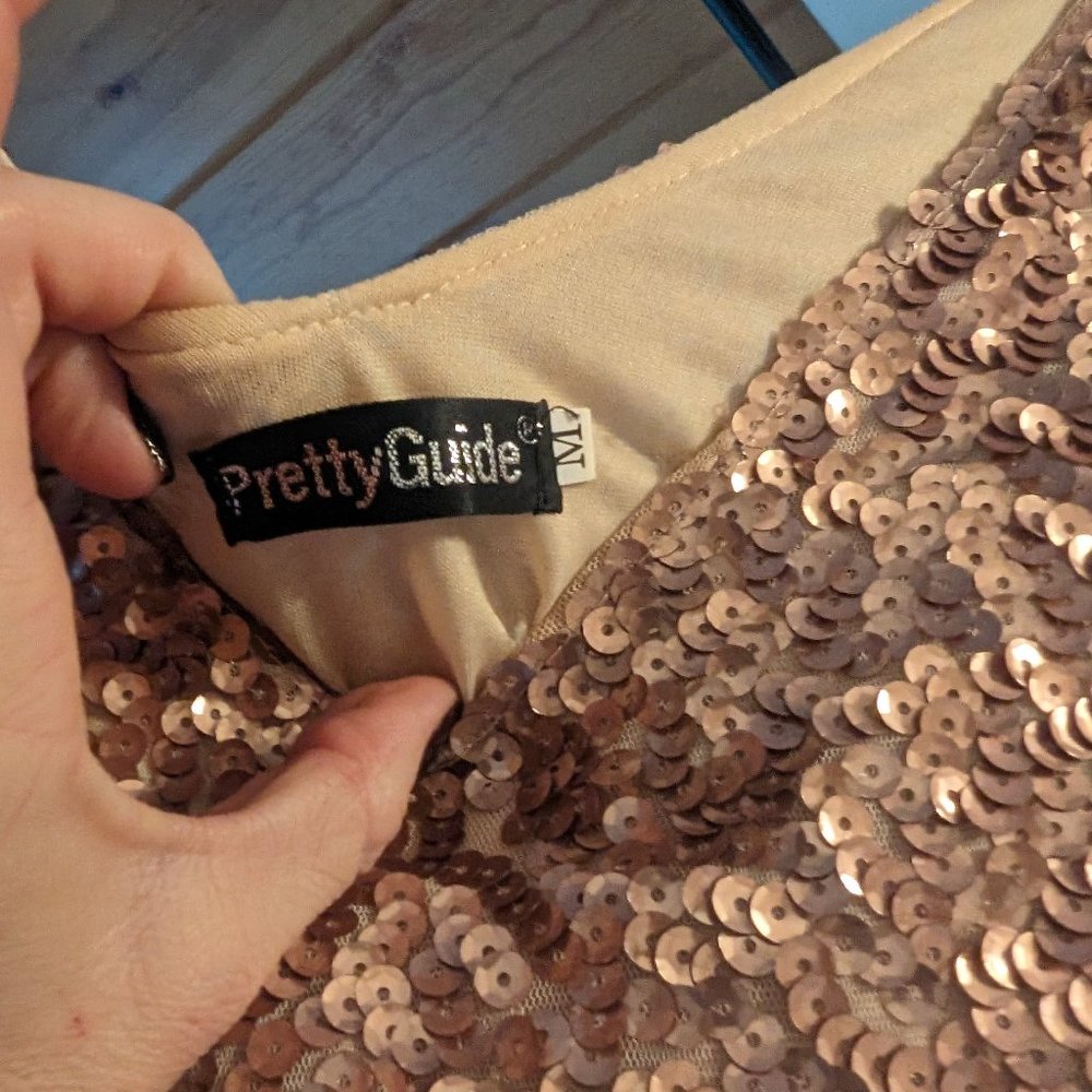 Gold Sequin Dress - Gem